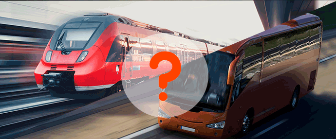 Quelles différences entre le train et le bus pour voyager